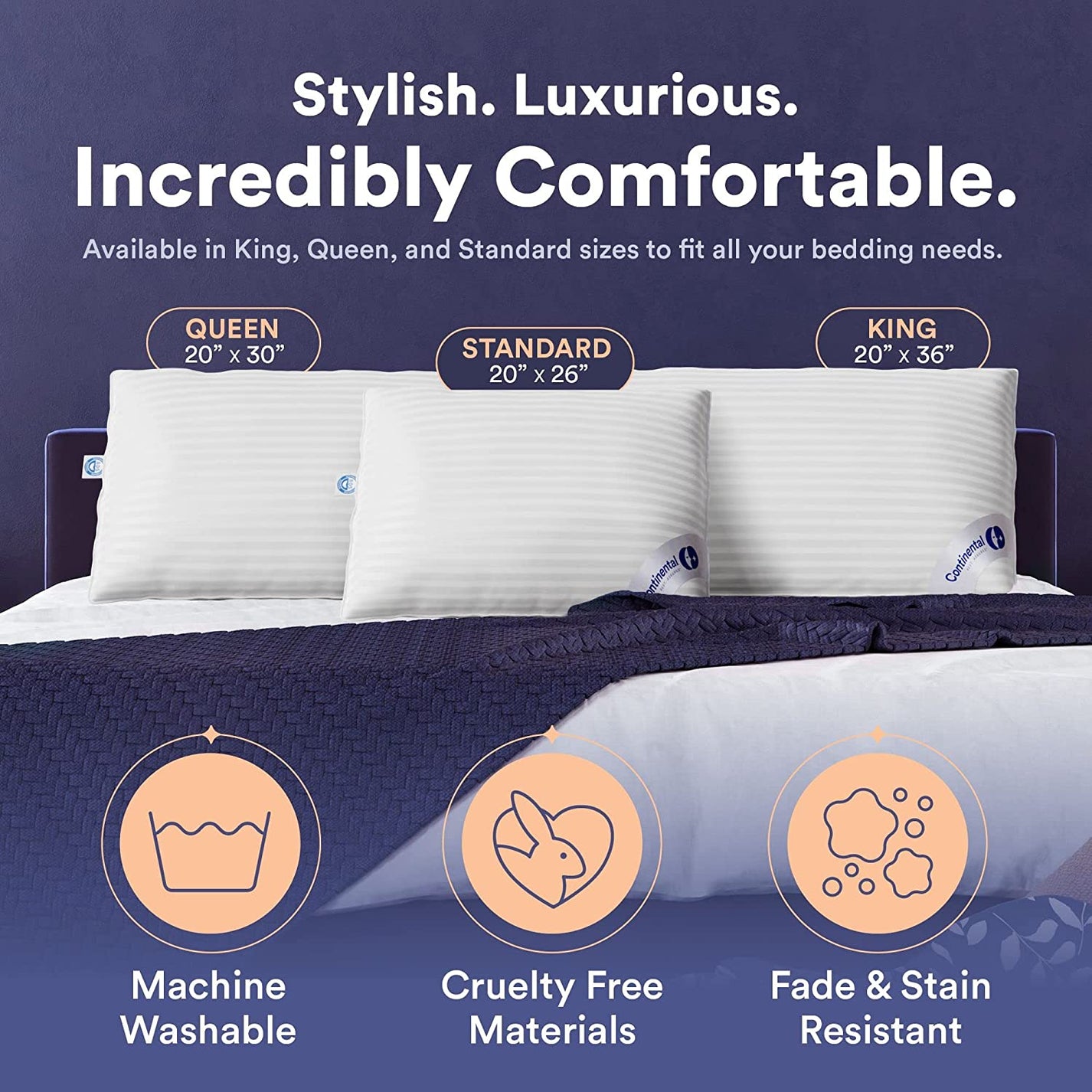 Serenity 700FP Goose Down Pillow | Cozy & Lightweight Warmth ...